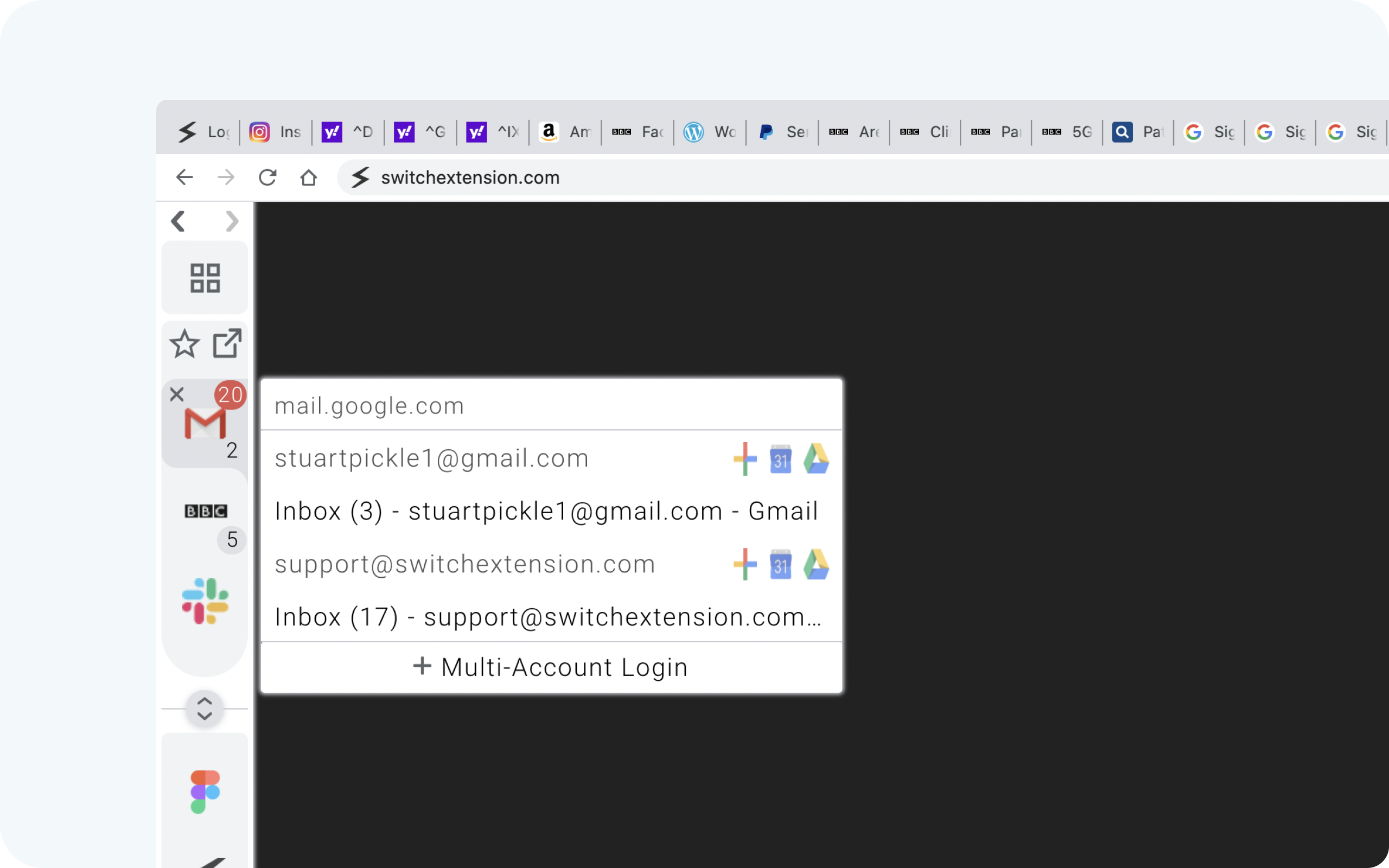 Multi-Account Management | Switch Extension