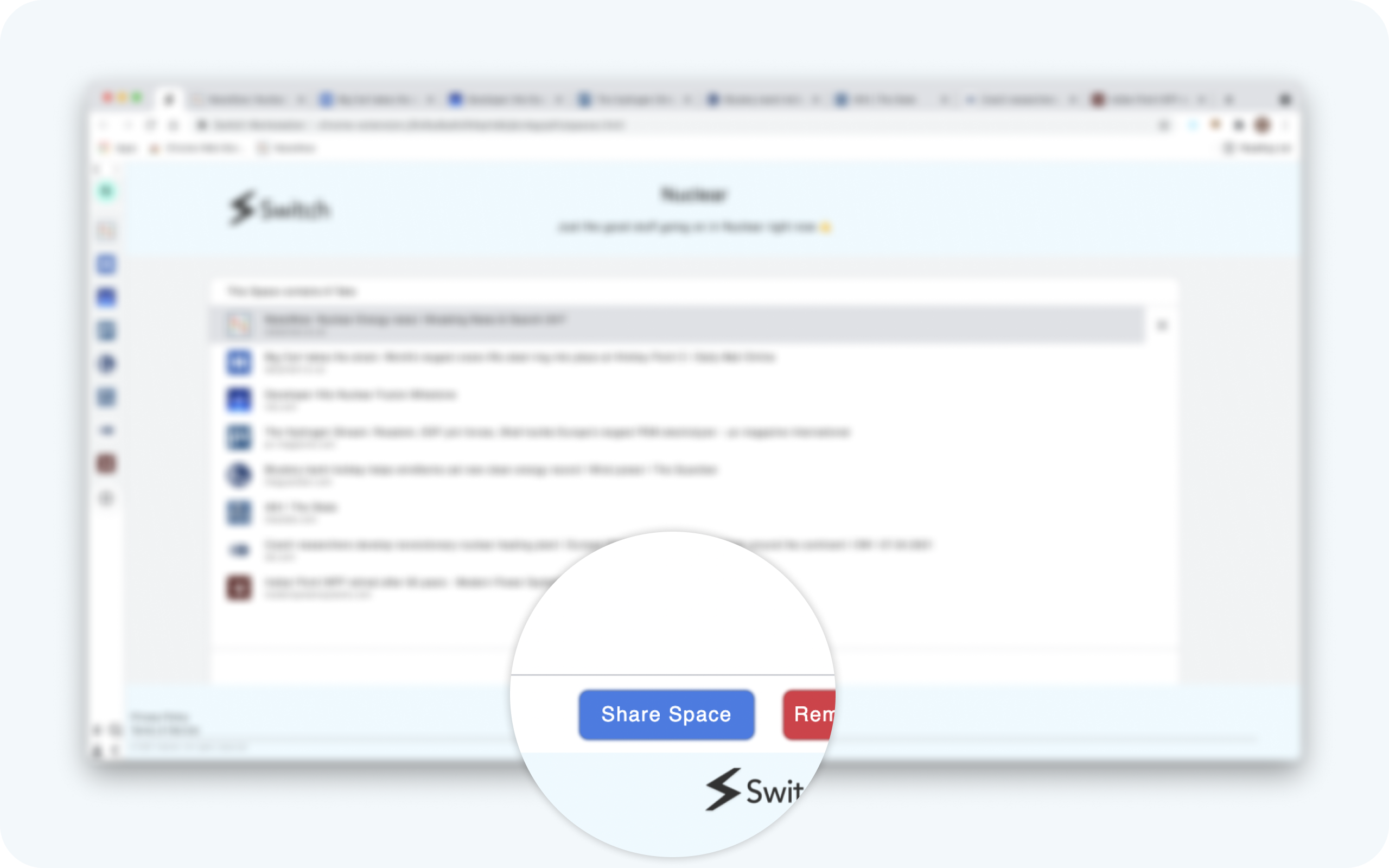 How to Share Spaces Tab | Switch Extension
